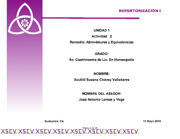 (PDF) 02 Repertorización 1 U.1 A.2 Abreviaturas y Equivalencias XSCV