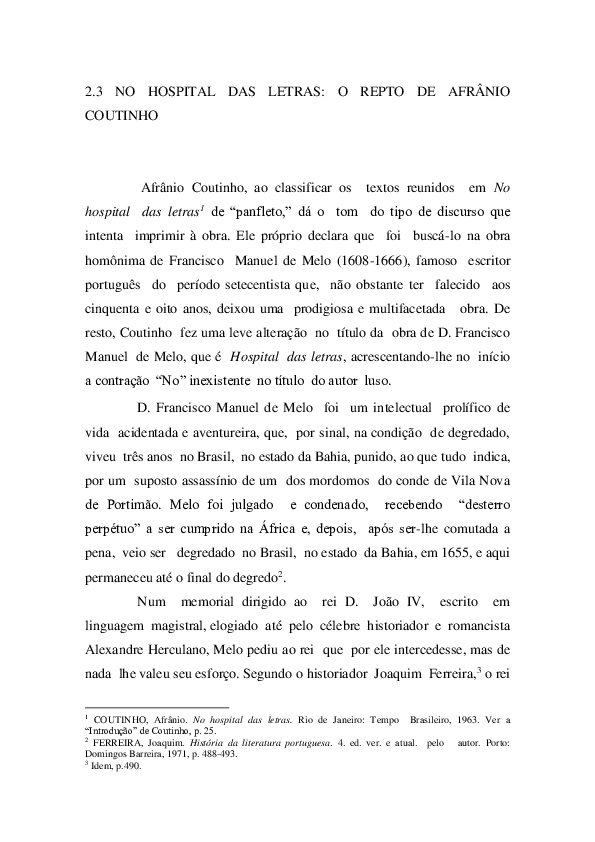 (DOC) O repto de Afrânio Coutinho