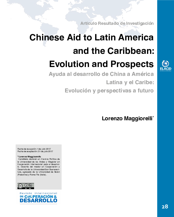 (PDF) Chinese Aid to Latin America and the CaribbeanEvolution and ...