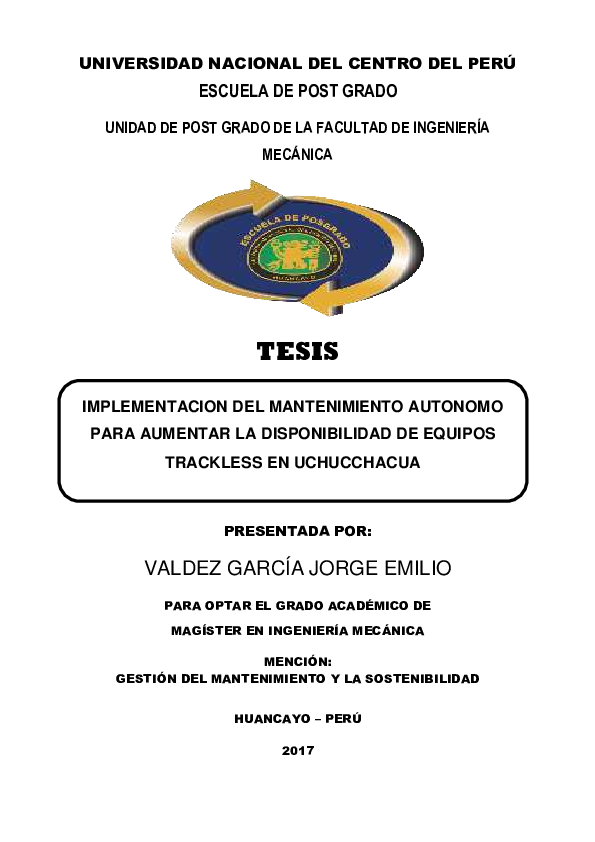 (PDF) TESIS PRESENTADA POR: IMPLEMENTACION DEL MANTENIMIENTO AUTONOMO ...