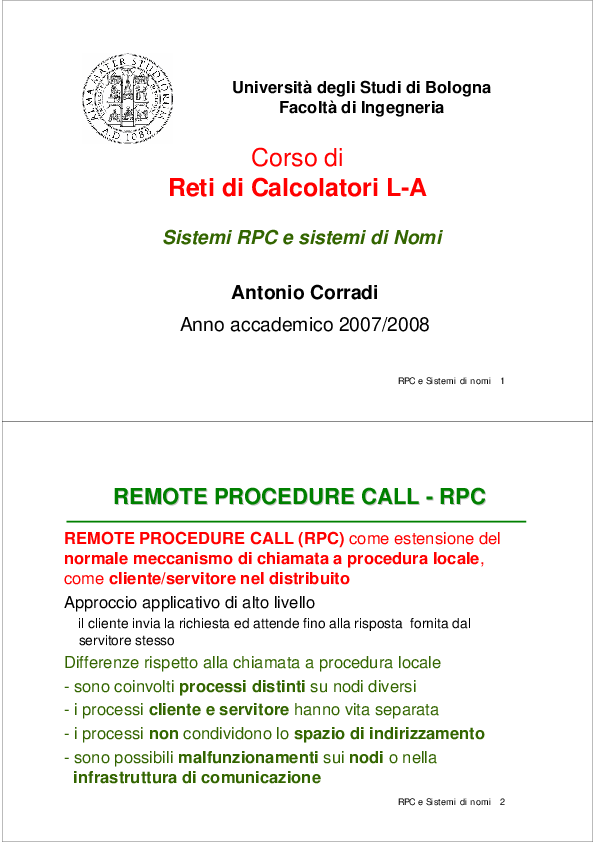 (PDF) REMOTE PROCEDURE CALL - RPC