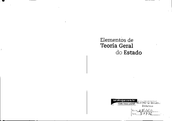 (PDF) Dallari Dalmo de Abreu Elementos de teoria geral do Estado 2011 ...