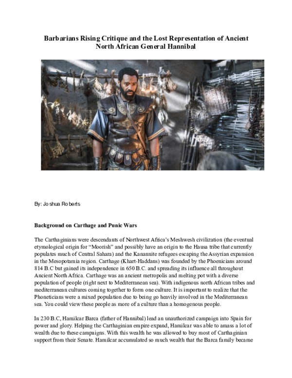 (PDF) Barbarians Rising Critique and the Lost Representation of Ancient ...