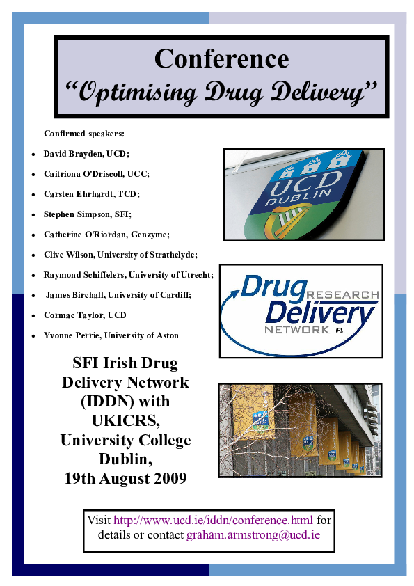 (PDF) Conference "Optimising Drug Delivery | David Brayden - Academia.edu