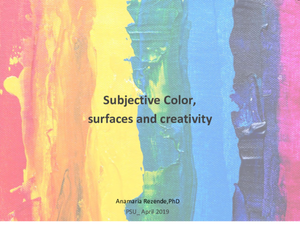 (PDF) Subjective Color, surfaces and creativity