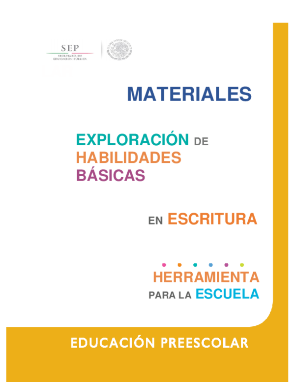 (PDF) MATERIALES S EXPLORACIÓN DE HABILIDADES BÁSICAS EN ESCRITURA
