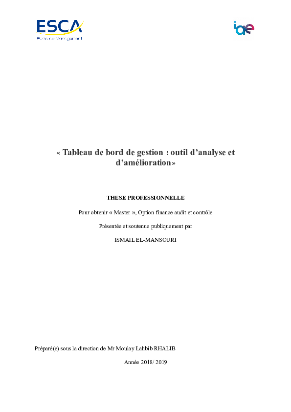 (DOC) Pré-soutenance ISMAIL ELMANSOURI