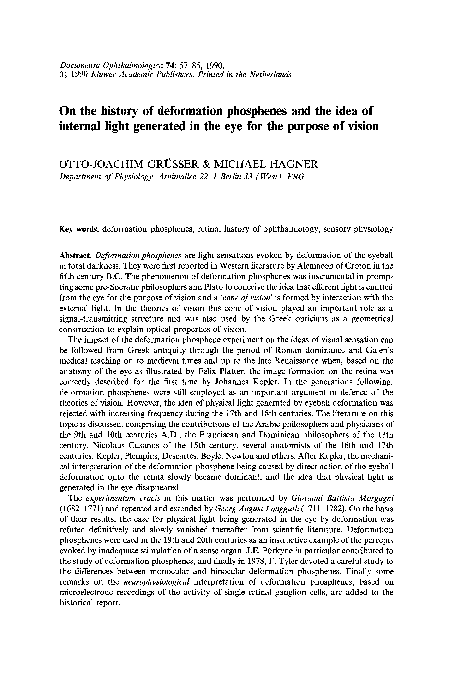 (PDF) On the history of deformation phosphenes and the idea of internal light generated in the ...
