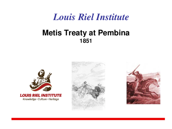 (PPT) Metis Treaty at Pembina