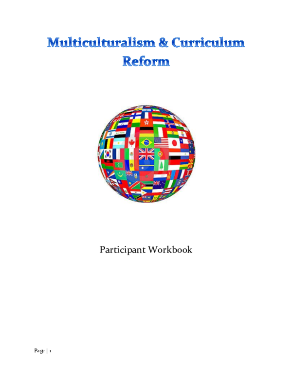 (DOC) Multiculturalism & Curriculum Reform Participant Workbook