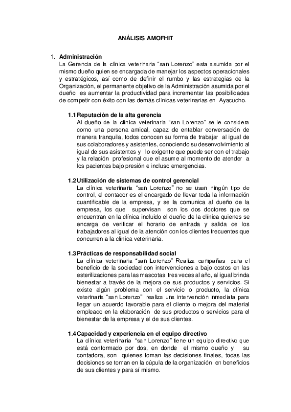 (DOC) ANÁLISIS AMOFHIT 1. Administración