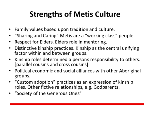 (PPT) Metis Values: The Strengths of Metis Culture