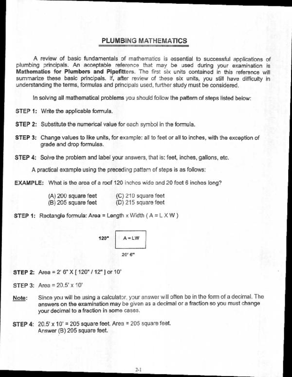 (PDF) PLUMBING MATHEMATICS
