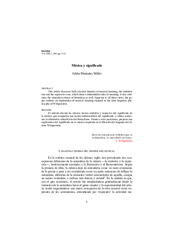 (PDF) Música y significado Julián Marrades Millet