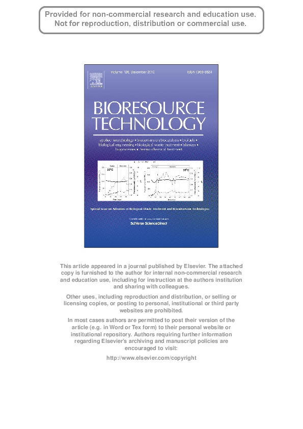 (PDF) Bioresource technology