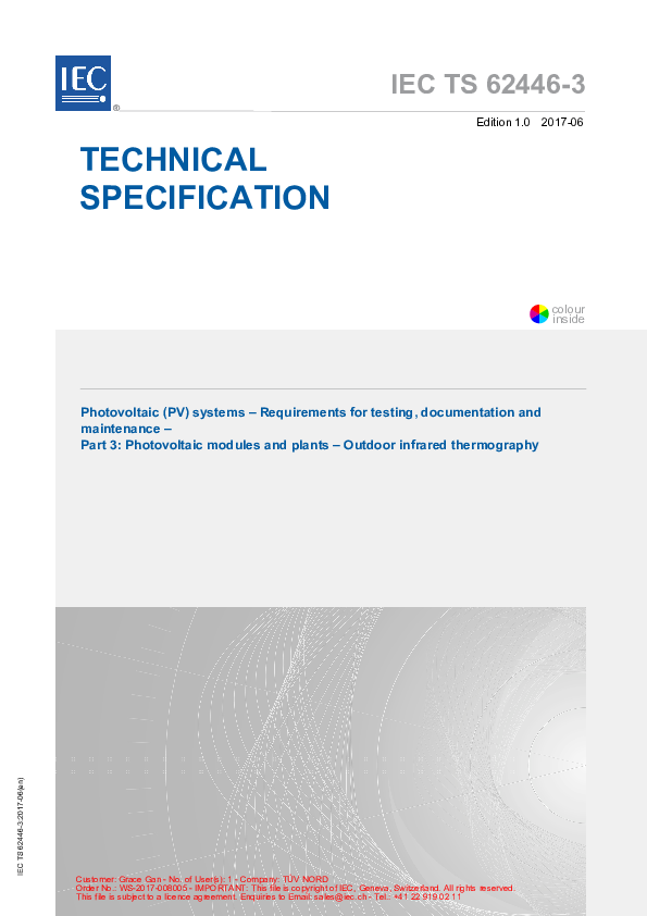 (PDF) TECHNICAL SPECIFICATION Photovoltaic (PV) systems -Requirements ...
