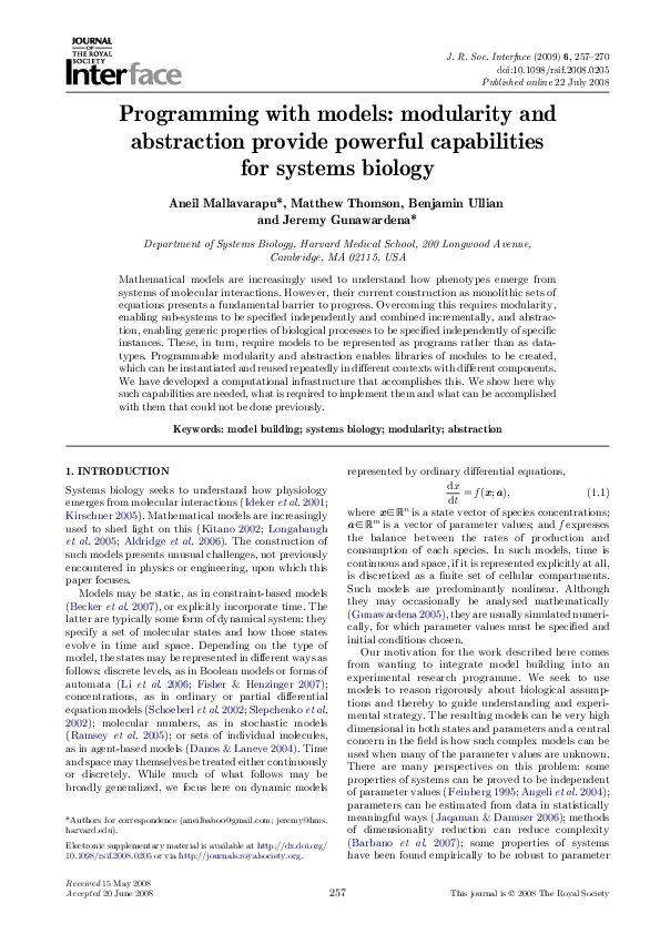 (PDF) Programming with models: modularity and abstraction provide powerful capabilities for ...