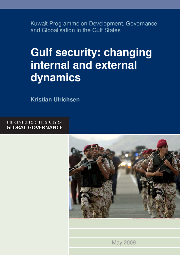 (PDF) Gulf Security: Changing Internal and External Dynamics