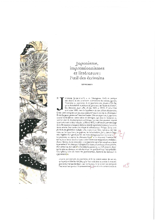 (PDF) « Japonisme, impressionnismes et littérature : l’œil des ...