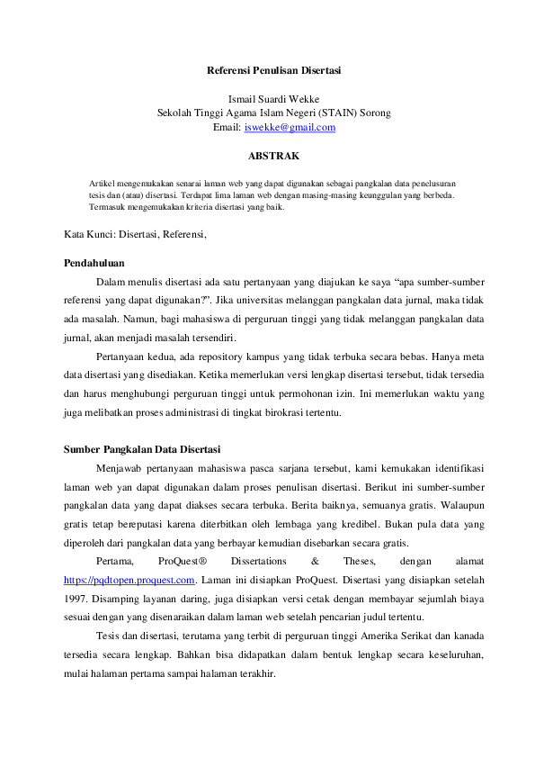 (PDF) Referensi Penulisan Disertasi