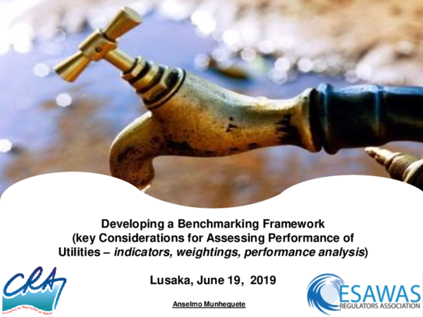 CRA Developing a Benchmarking Framework ESAWAS Te CRI Meething ...