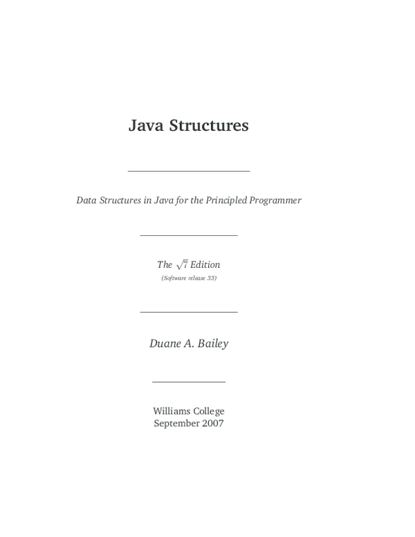 (PDF) Java Structures