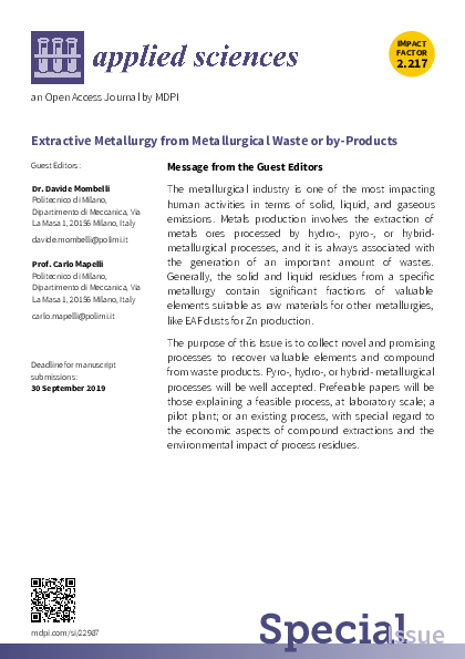 (PDF) Extractive Metallurgy from Metallurgical Waste or by-Products