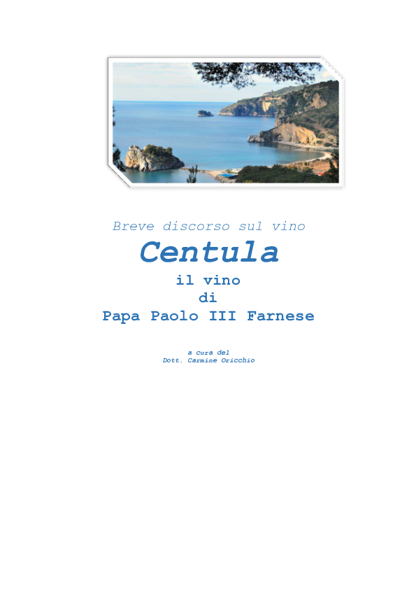 (PDF) Centula il vino di Papa Paolo III Farnese a cura del Dott ...