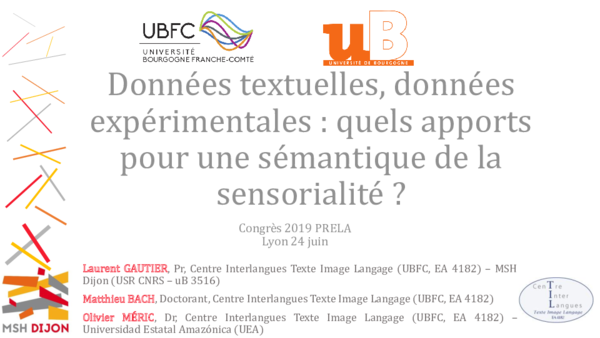 Ppt Données Textuelles Données Expérimentales Quels Apports Pour