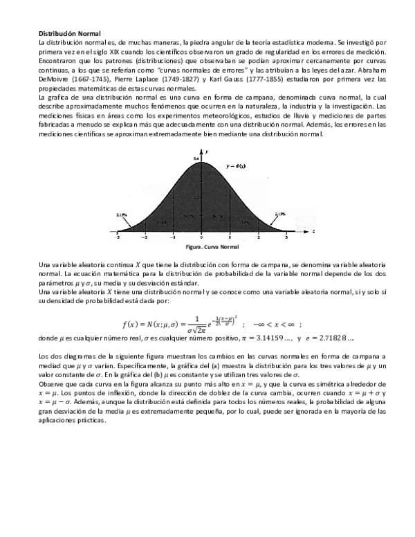 (PDF) Distribucion NORMAL