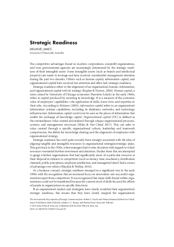 (PDF) Strategic Readiness