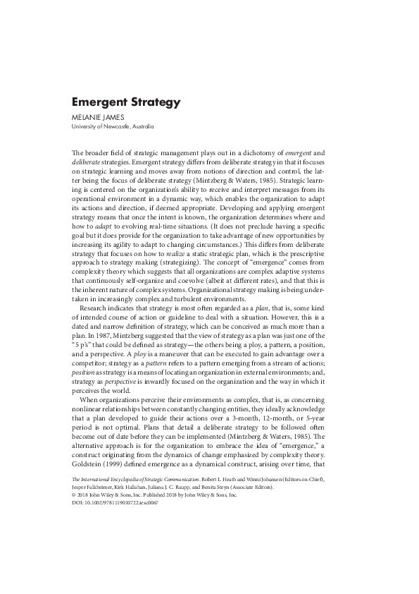 (PDF) Emergent Strategy
