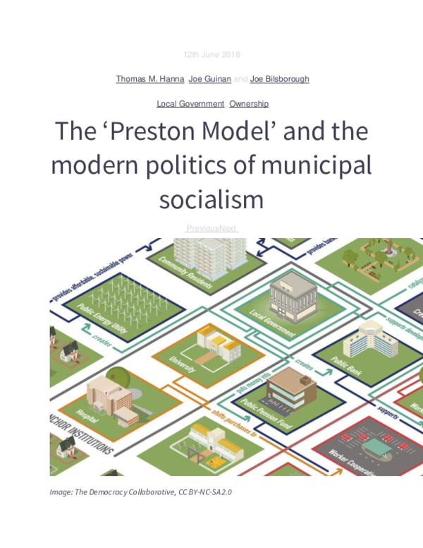 (PDF) The ‘Preston Model’ and the modern politics of municipal socialism