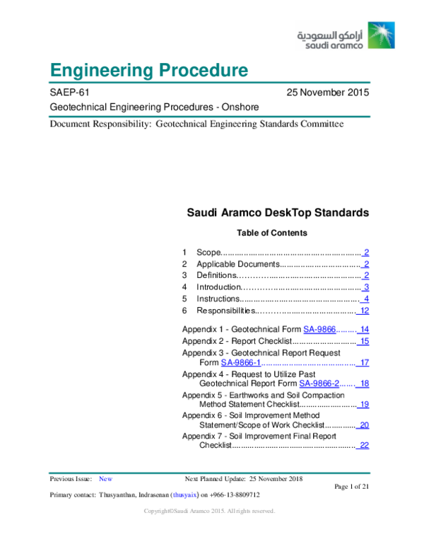 (PDF) Engineering Procedure
