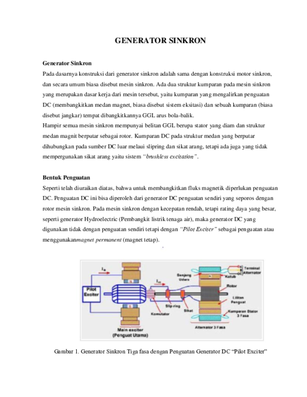 (DOC) GENERATOR SINKRON