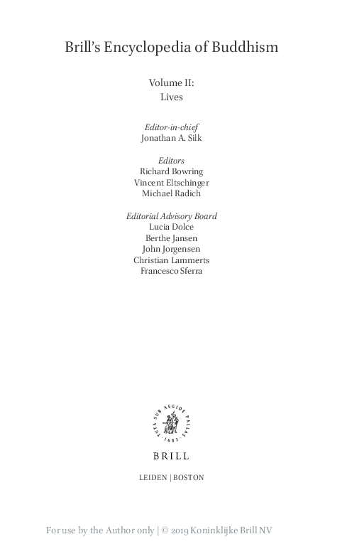 (PDF) “Devadatta” in Brill's Encyclopedia of Buddhism Volume II: Lives
