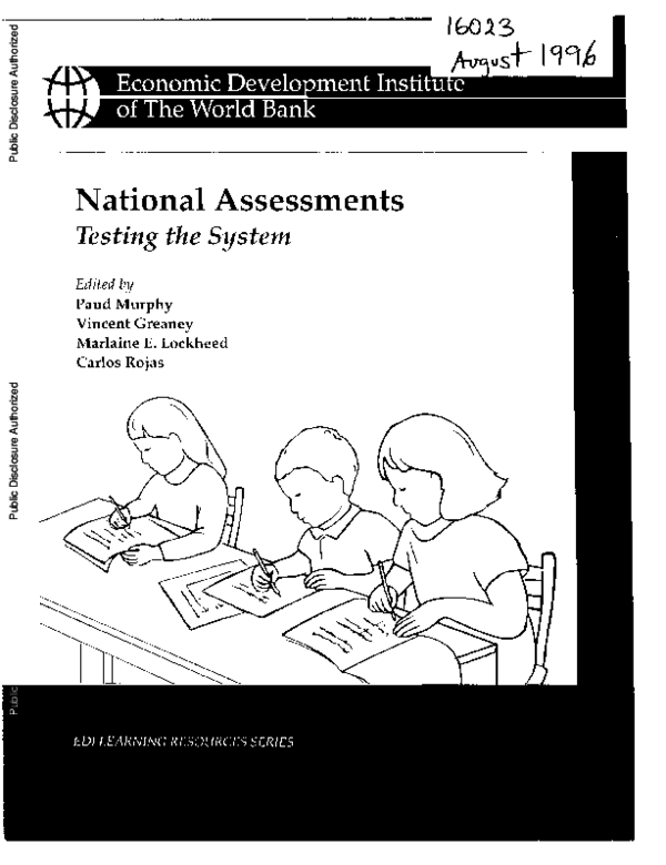 (PDF) National assessments: testing the system