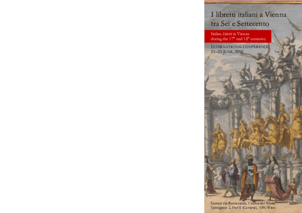 (PDF) L“Ester” di Francesca Manzoni e Carlo Arrigoni (Vienna, 1738) e ...