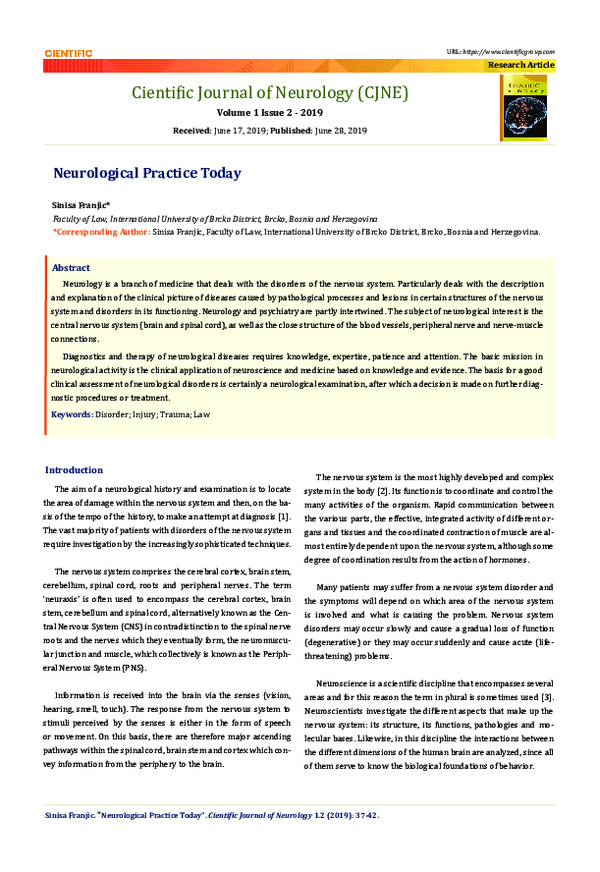 (PDF) Neurological Practice Today