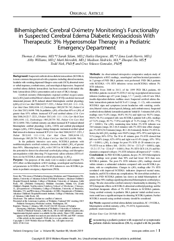 (PDF) Lack of evidence of cerebral oedema in adults treated for ...