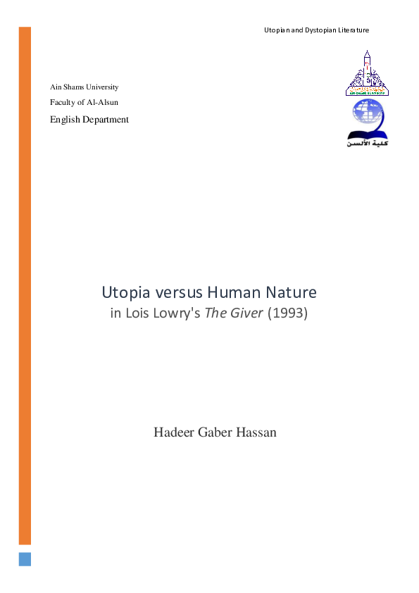 (PDF) Utopian and Dystopian Literature Utopia versus Human Nature in ...