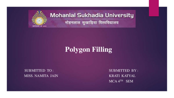 Pdf Polygon Filling 