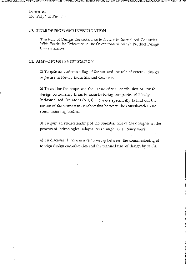 (PDF) Sample Proposalfor MPhil Degree