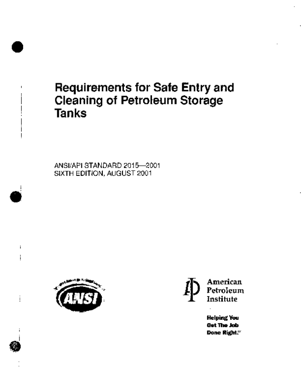 (PDF) API Tank cleaning