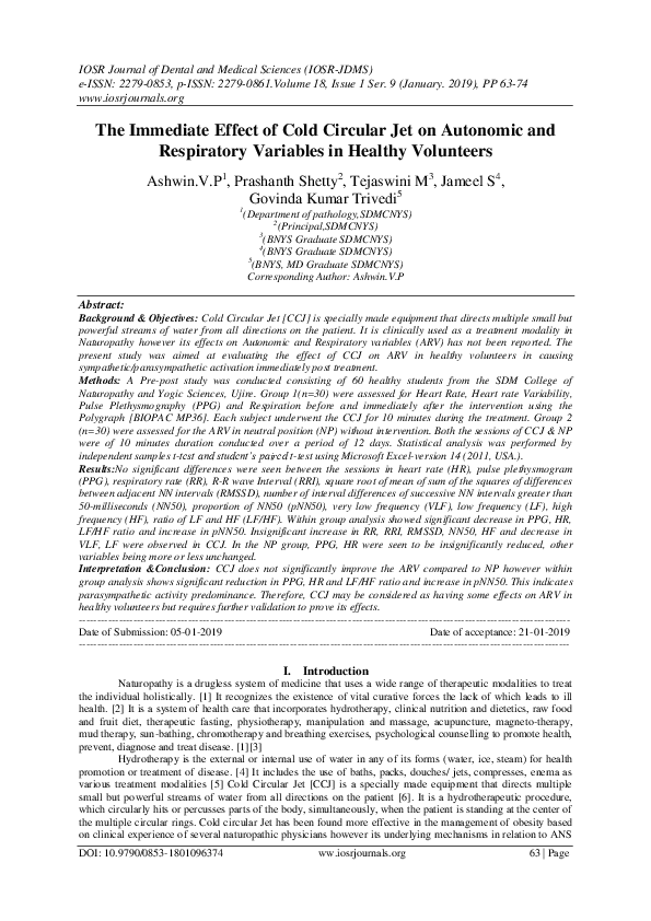 (PDF) The Immediate Effect of Cold Circular Jet on Autonomic and ...