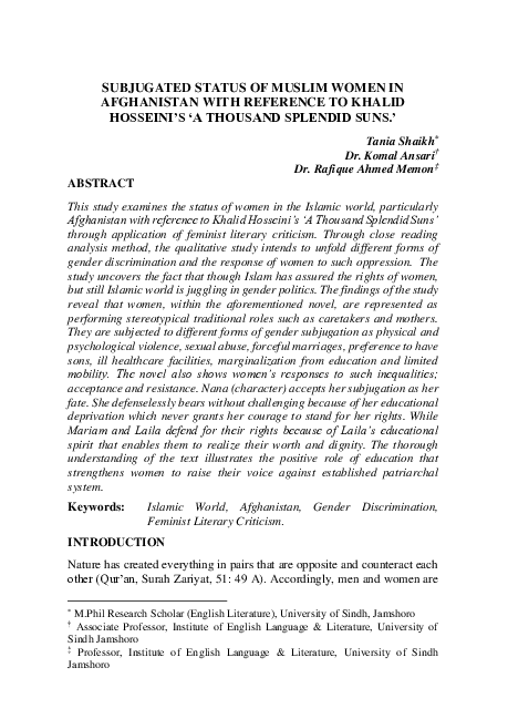 (PDF) Tania shaikh and Dr. Komal article