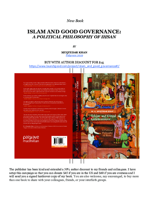 (PDF) Islam and Good Governance: A Political Philosophy of Ihsan