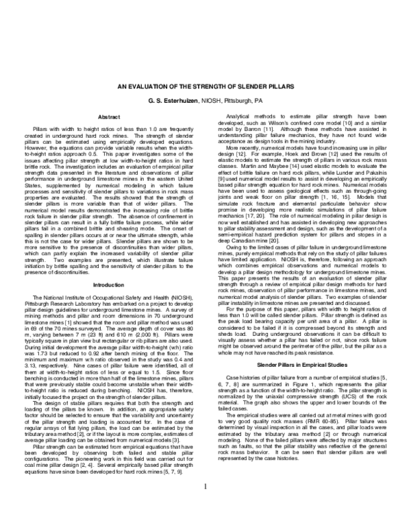 (PDF) Data-Driven Simulation of the Rockmass Response to Mining (Part 2)—Numerical Modelling of ...