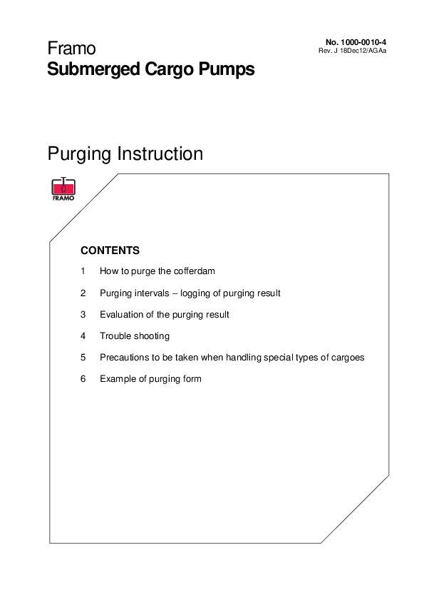 (PDF) Framo Submerged Cargo Pumps Purging Instruction CONTENTS