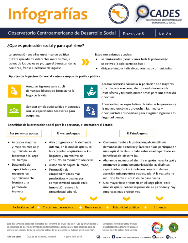 (PDF) Qué es protección social y para qué sirve